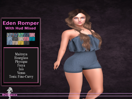 Second Life Marketplace - Eden Romper With Hud Mixed